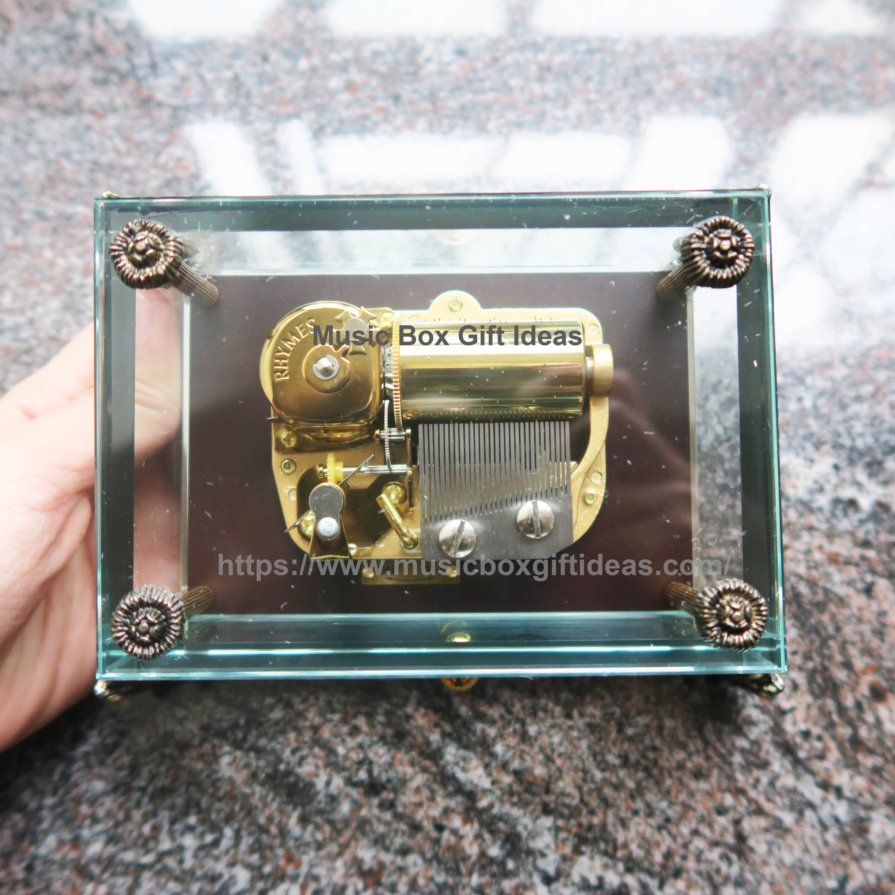 Glass 30-Note Music Box – Music Box Gift Ideas