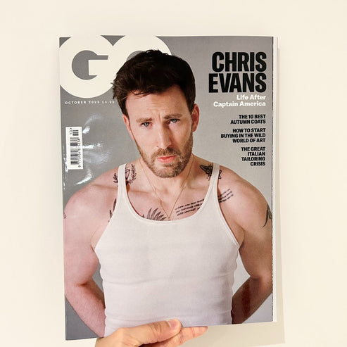 Chris Evans GQ Oct 2023 Magazine “Chris Evans is having second thought ...