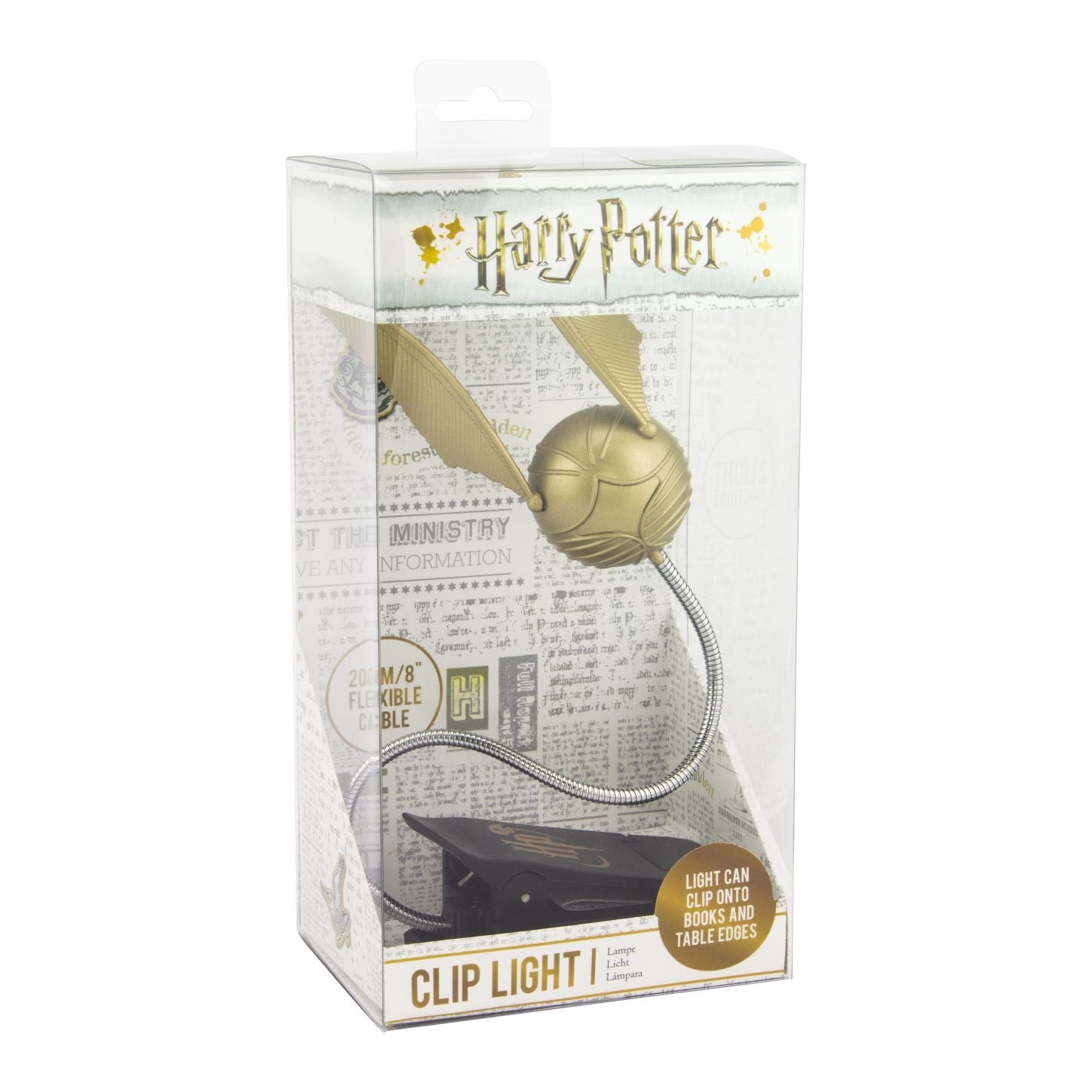 Harry Potter Gift Light Golden Snitch Light Clip Bedside Book Reading ...