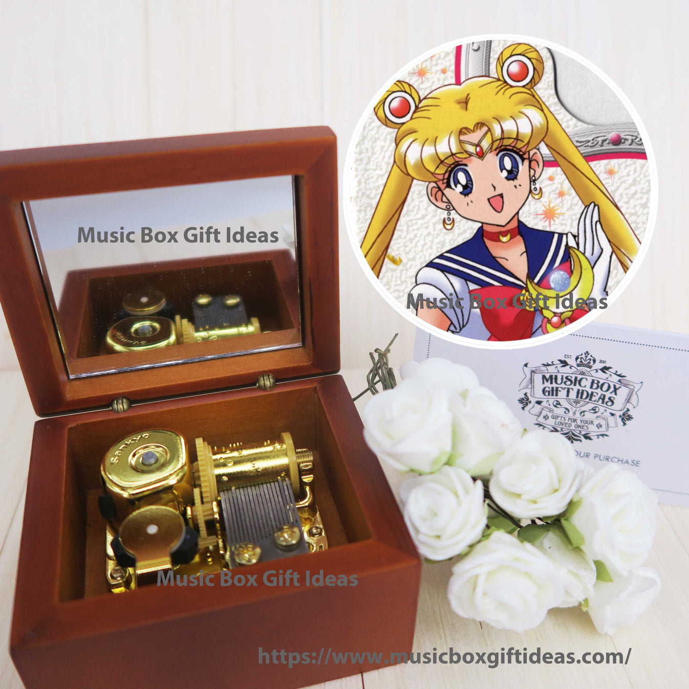 Sailor Moon Moonlight Densetsu Sankyo 18-Note Windup Music Box Gift ...